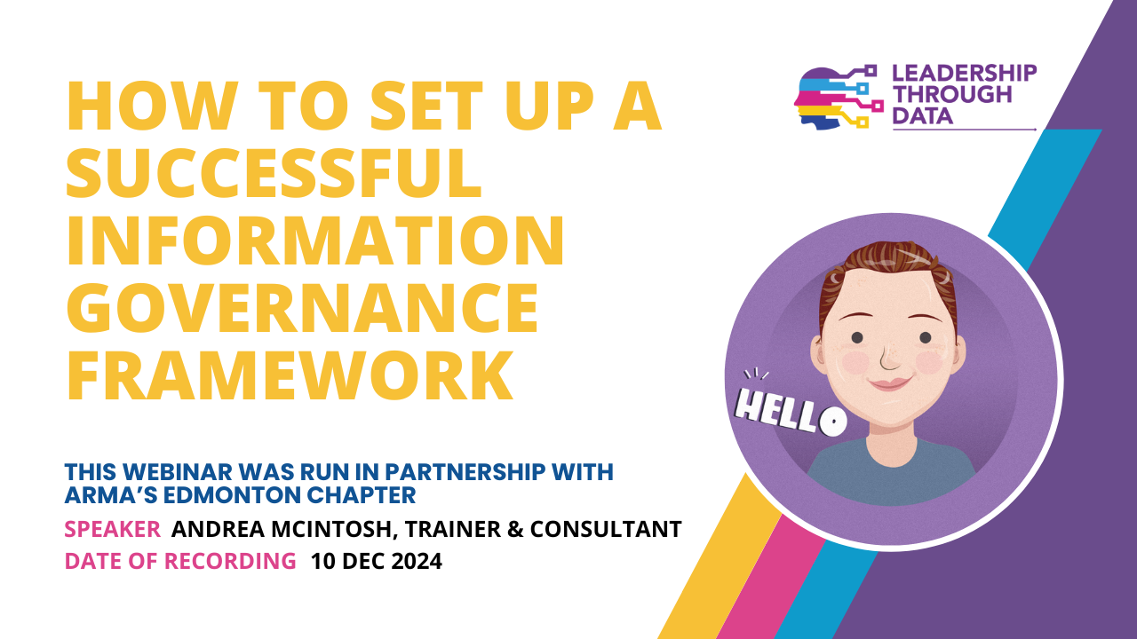 How to set up a successful information governance framework